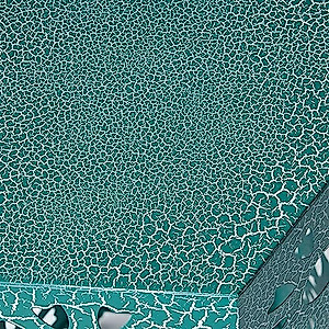 Christopher Knight Home Eliana Outdoor 14" Sunburst Iron Side Table, Crackle Teal