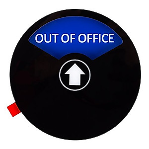 Kichwit Privacy Sign, Do Not Disturb Sign, Out of Office Sign, Welcome Please Knock Sign, Office Sign, 5 Inch, Black