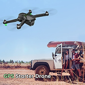 Loolinn | GPS Drone with Camera 4K for Beginners as Gift, Under 250 Grams, 50 Minutes Flying Time, Two Batteries, 4K Photo, 2K Video, GPS Intelligent Return, Follow Me, Drone with Camera for Adults as Gift