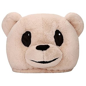 NQBRNG Cute Teddy Bear Plush Halloween Party Head Mask Mascot Costume