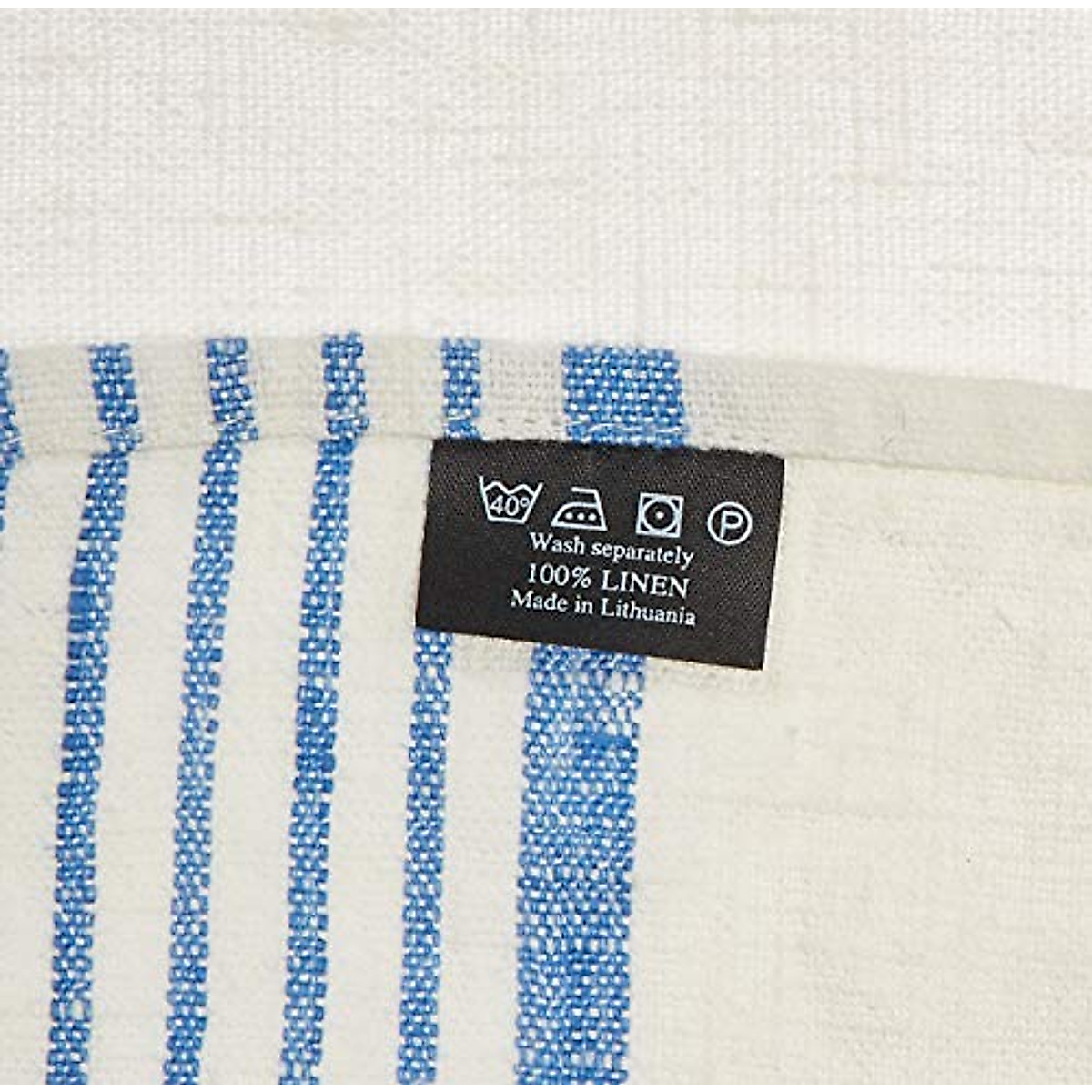 LinenMe Tuscany Hand and Guest Towels, 18" x 28", Off White/Blue