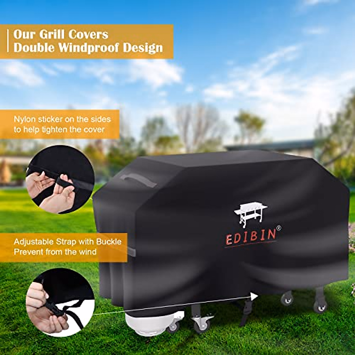 36 Inch Griddle Cover Fits for Blackstone 36 inch Flat Top Gas Griddle 1554 1825 1984, Heavy Duty Waterproof 36" Griddle Cover Fit Royal Gourmet GD401 Fit Blackstone 36 inch Cooking Station 4 Burner