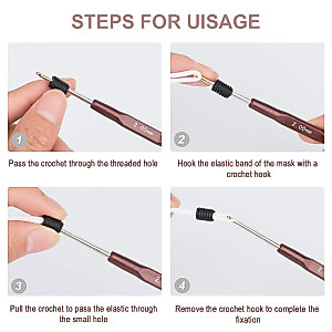 Mask Adjuster Elastic Cord Stopper 100 Pcs