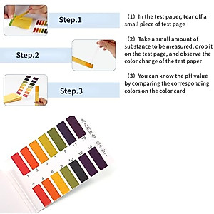Walfront 1 Set 80 Strips PH Test Paper, Strips Full Range pH Alkaline Acid 1-14 Test Paper Water Litmus Testing Kit, Ph, Conductivity And Tds Meters
