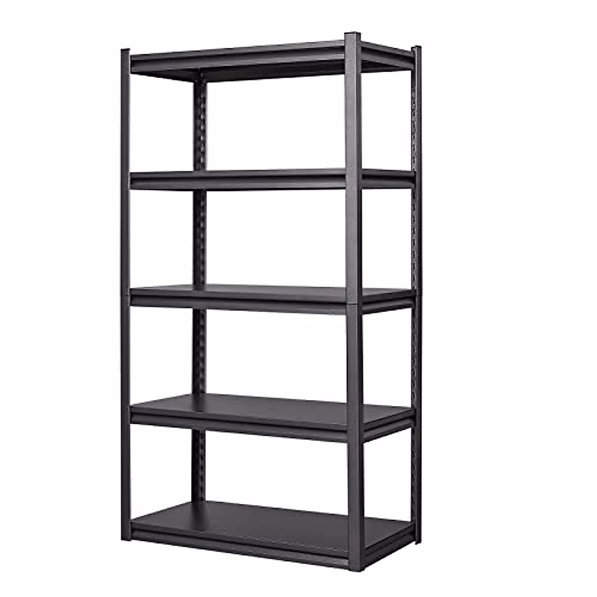 LISSIMO 5-Tier Heavy Duty Shelf, 63" H Metal Shelving Unit Load 2000LBS, Adjustable Storage Shelves for Garage，Bedroom,Office 18" D x 34" W x 63" H