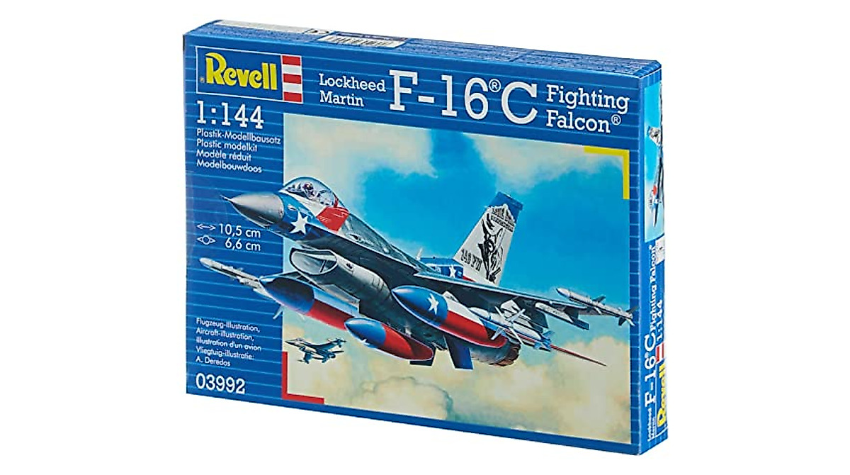 Revell F-16C Fighting Falcon Model Kit - Detailed 1/144 Scale
