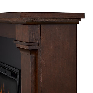 Callaway 63" Grand Electric Fireplace in Chestnut Oak by Real Flame