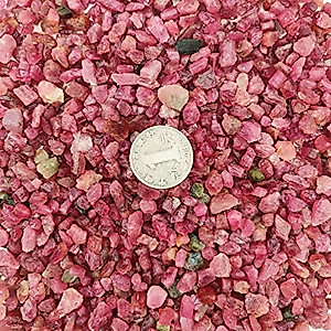 FUDGIO 100g Bulk Natural Red Tourmaline Gravel Rock Raw Crystal Specimen Gemstone Aquarium Decor Gift
