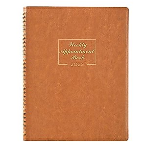 Weekly Appointment Book 2023 - Daily Hourly Planner 2023, January 2023- December 2023, 8.4" x 10.6", 15-Minute Interval, Flexible Soft Cover, Twin-Wire Binding, Perfect for Your Life