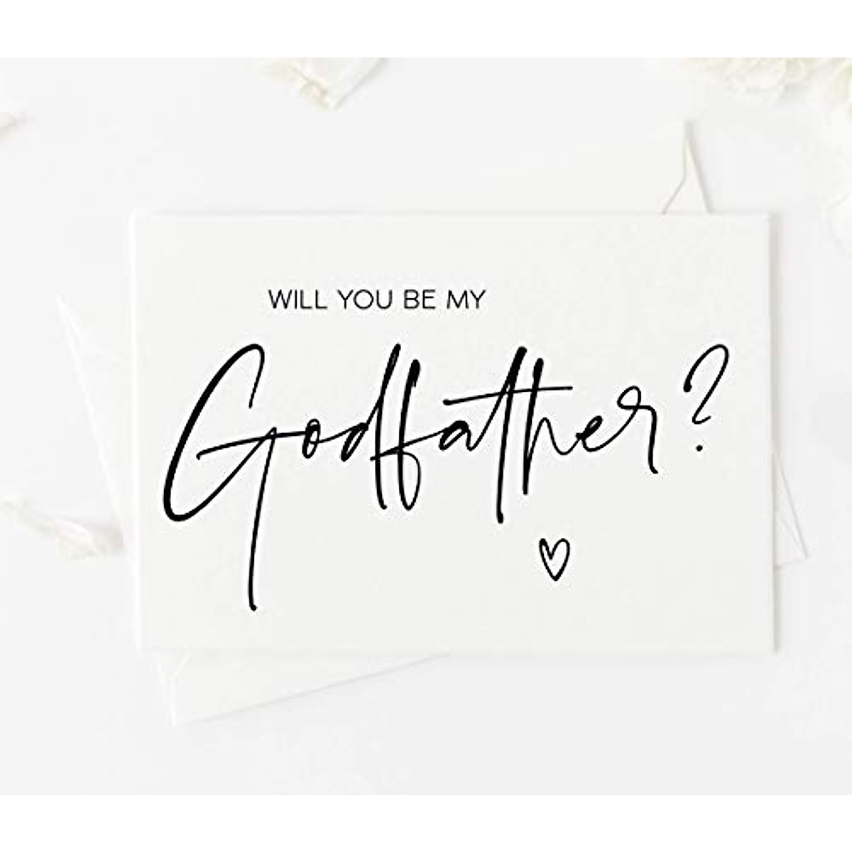 Simple Will You Be My Godfather Card, God Father Proposal Gifts, Greeting Card with Envelope
