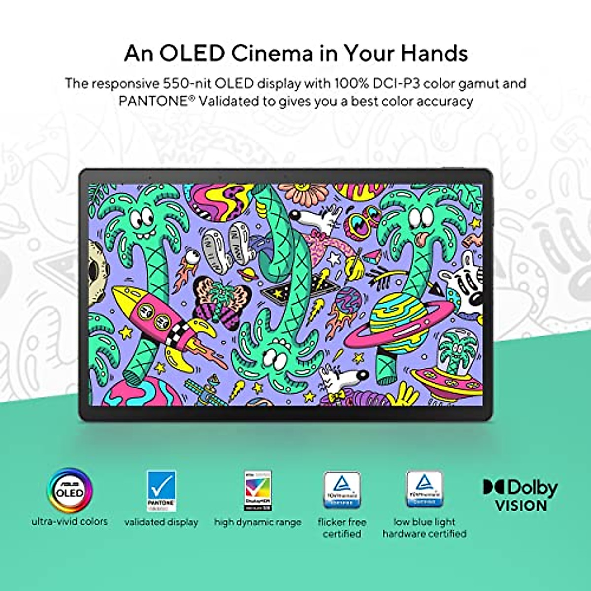 ASUS VivoBook 13 Slate OLED Steven Harrington Edition 2-in-1 Laptop, 13.3” FHD OLED Touch Display, Intel Pentium Silver N6000 CPU, 8GB RAM, 256GB SSD, Windows 11 Home, Black, T3300KA-DB26T-S