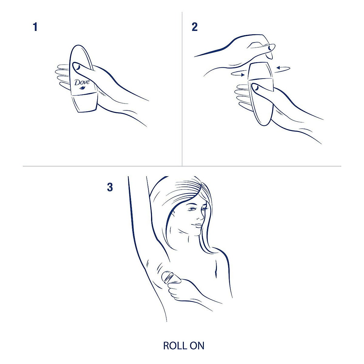 Dove Go Fresh Cucumber Roll-On Anti-Perspirant Deodorant 50 ml - Pack of 3