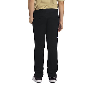 Dickies Big Boys' Skinny Straight Pant, Charcoal, 16