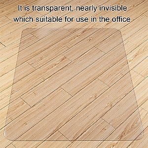 Rectangular PVC Dull Polish Chair Mat Protection Floor Mat 47.24" x 35.43" x 0.08"