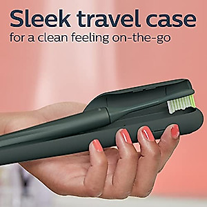 Philips One by Sonicare Rechargeable Toothbrush, Sage, HY1200/08 with Philips One by Sonicare 2pk Brush Heads, Green BH1022/08