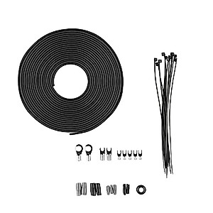 DS18 AMPKIT0 – 8GA CCA Installation Kit for Car Audio Amplifiers - True Gauge Wire - Complete Amplifier Installation Wiring Kit with Fuse Holder 60A