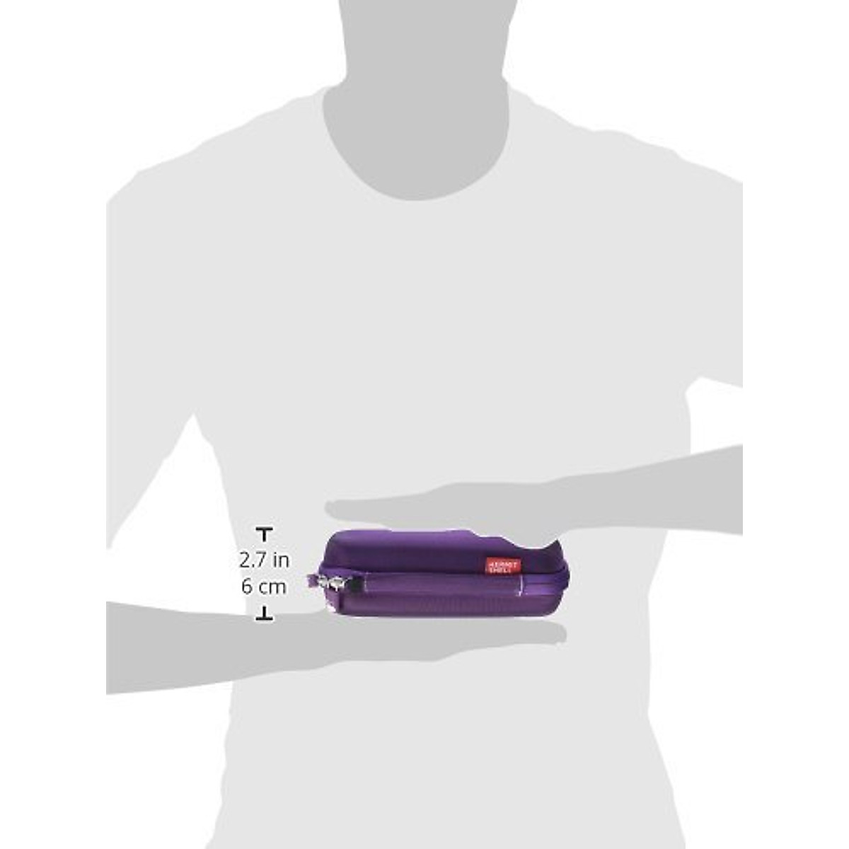 Hermitshell Travel Case Fits Braun Forehead Thermometer FHT1000 (Purple)-Only Case