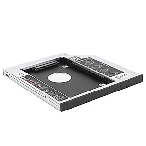 Optical Hard Drive Bay, State Drive Bracket Lightweight Computer Accessory Aluminum Alloy Thickened for 9.5 MM SSD, SATA3.0 Technology