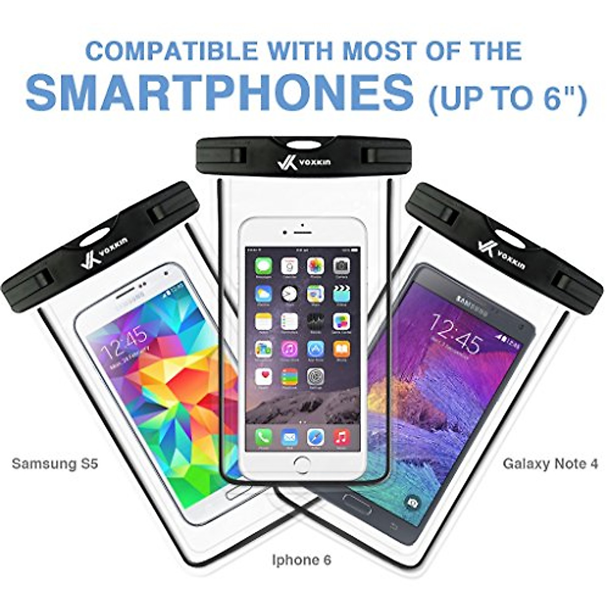 ⚡ [ PREMIUM QUALITY ] Universal Waterproof Phone Holder with ARM BAND & LANYARD - Best Grade Water Proof, Dustproof, Snowproof Case for iPhone 12 Pro Max, 12 Mini, S21 Ultra, S20, OnePlus 8, Pixel 5