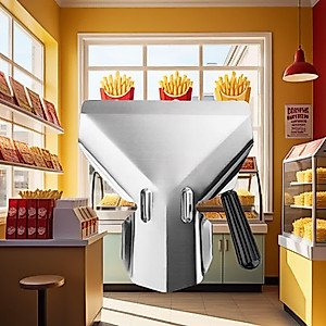 French Fry Bagger Scoop, Commercial Fry Bagger Scooper, Food French Fries Shovel Fry Scoop (Right Handle)