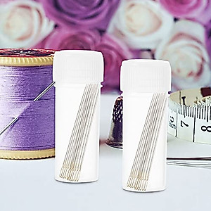 50Pcs Sewing Needles Storage Tube Transparent Plastic Needle Storage Container Embroidery Sewing Needle Case Toothpick Holder for DIY Craft Needlework Tool
