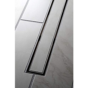 Designline 24 in. Stainless Steel Linear Shower Drain Tile-in Grate