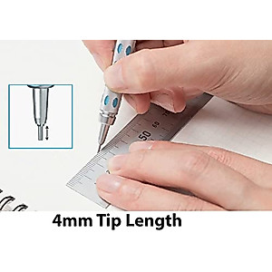 Pentel Graph Gear Mechanical Pencil 1000 - Automatic Drafting Pencil - 0.7mm Lead Size - Blue Barrel - Includes Lead Refills & Eraser