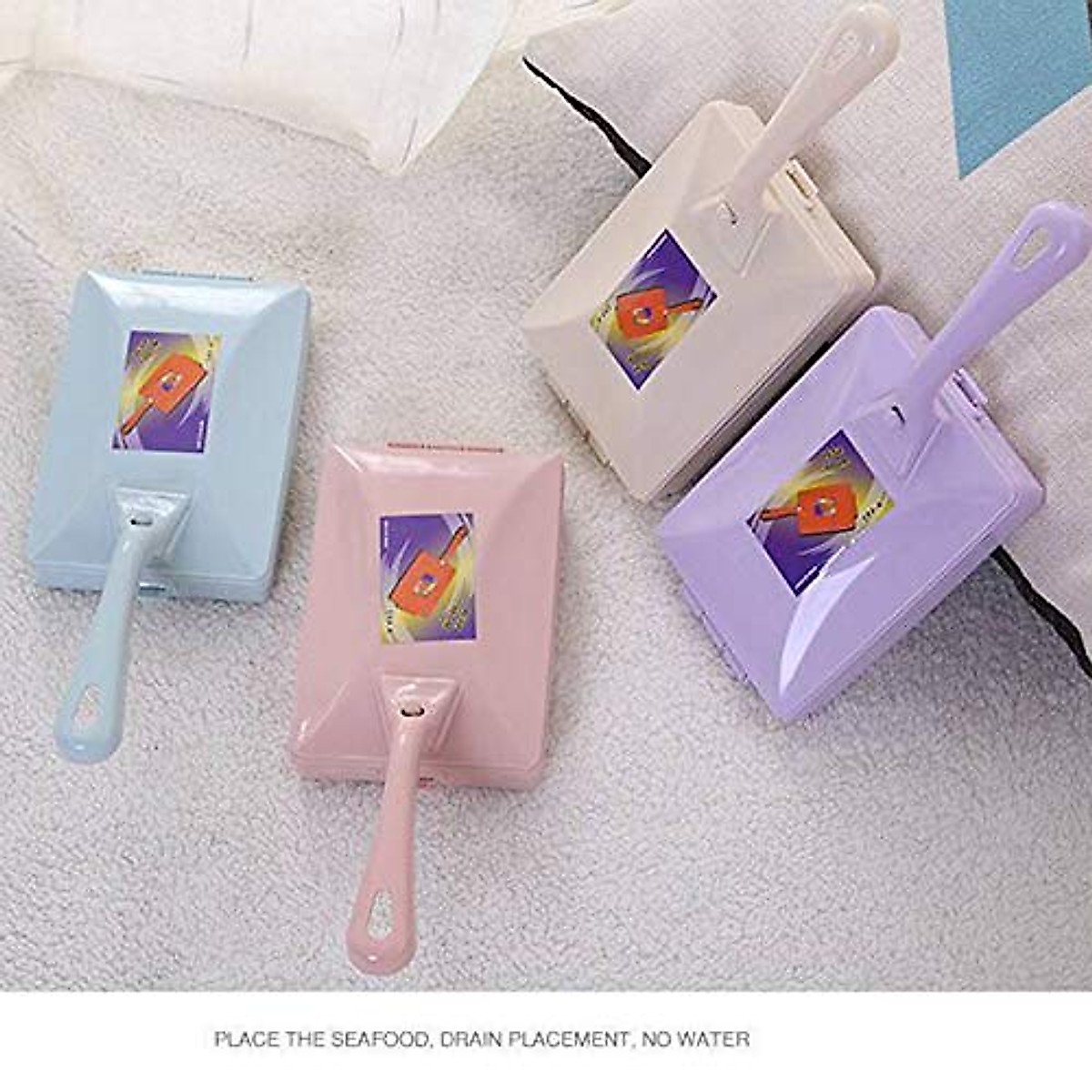 1pc Double Hand Brush Head Table Mat Plastic Brush Sweeper Crumbs Dirt Cleaner Household Cleaning Roller Brushes Random Color