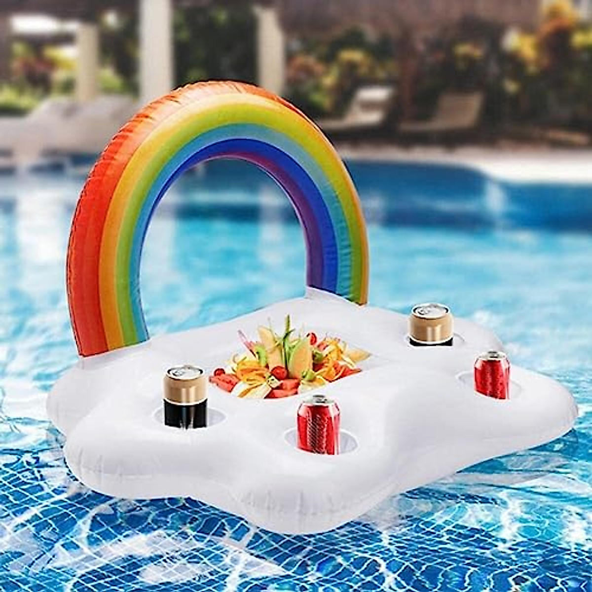 Ice Bucket Summer Inflatable Ice Bucket Drink Holder Floating Pools Water Ice Bucket for Beer Drink Table Cup Holder Ice Bar Cooler Party
