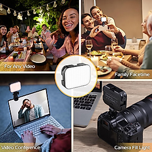 Ulanzi VL100X Selfie Light, Clip LED Light Panel for Phone/Laptop/Tablet/Computer, Bi-Color Portable Clip Camera Light with Dimmable 2500-6500K with 2000mAh Battery for Video Conference/Picture