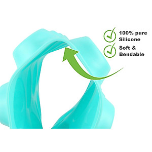 PDTXCLS HOMIEBUDS Silicone Baking Pan Cupcakes Muffins Mold 12 Cup 100% Non-Stick BPA Free Food Grade Silicone in Aqua- 1 pan by Ragamuffins