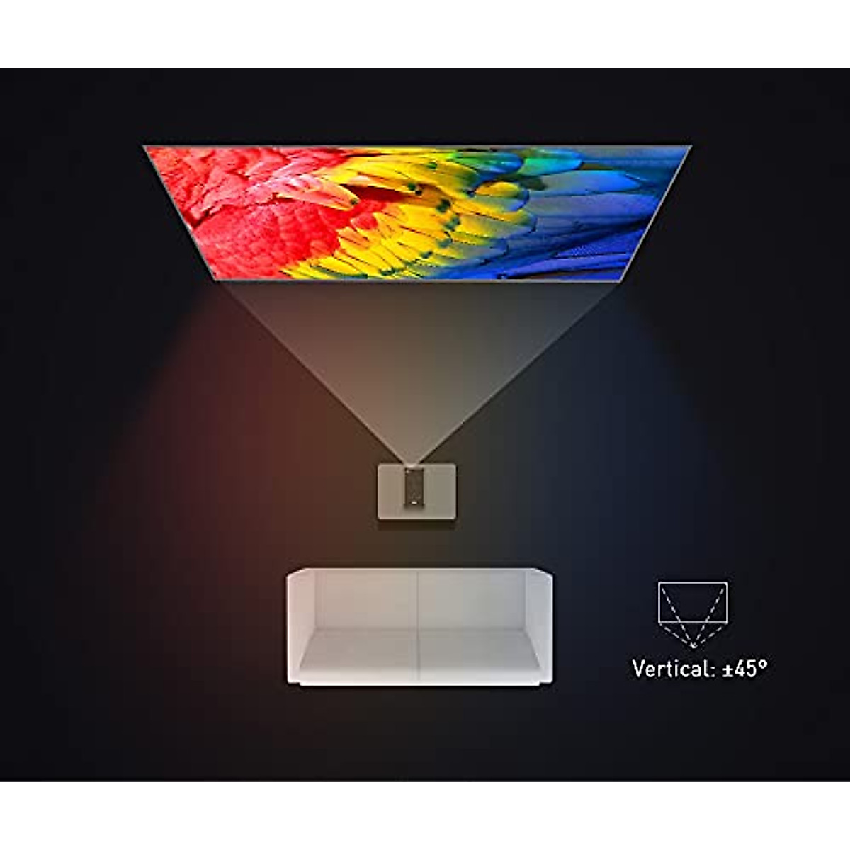 Mini Portable DLP Android Projector Support 4K Decoding WiFi Bluetooth Miracast Airplay Mobile Phone Outdoor Movie