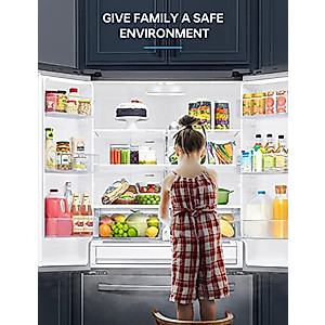 KINDEEP A15 Refrigerator LED Bulbs 60 Watt Equivalent, 7W Light Bulb Daylight White 5000K, 700LM for Appliance Fridge Light Bulb, Ceiling Fan, Waterproof, Non-Dim, E26 Base, 2 Pack