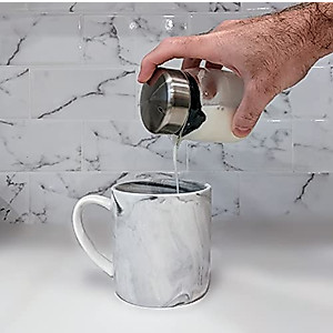 J&M DESIGN Sugar Bowl With Lid And Spoon Creamer & Dispenser Bowls Set For Kitchen Countertop Coffee Bar Accessories Containers Glass Milk Carton 7oz Holder Sugar Container Jar Stainless Steel Lid