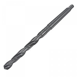 uxcell 11.7mm Twist Bit Jobber Drill Bit with MT1 Morse Taper Shank, 95mm Flute Length High-Speed Steel Black Oxide Taper Shank Drill Bits