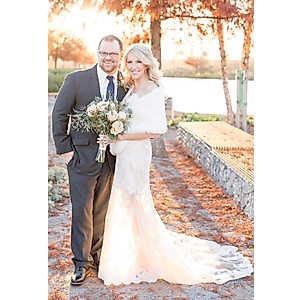 BEAUTELICATE Luxury Bridal Party Evening/Wedding Faux Fur Shawl Wrap Stole