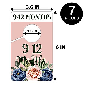 Hanger Dividers-Baby Closet Size Dividers - Baby Closet Dividers, Baby Clothing Size Age Dividers -Baby Closet Organizer For Nursery Organization, Newborn Essentials, Nursery Closet Dividers.