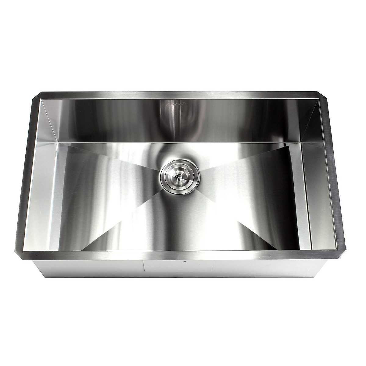 32 Inch Zero Radius Design 16 Gauge Undermount Single Bowl Stainless Steel Kitchen Sink Premium Package
