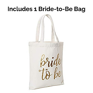 Pop Fizz Designs Bride Tribe Bags- Bridesmaid Canvas Totes and Bride Bag (12 pack)