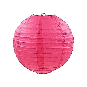 Lantern 30 pcs 4"-12" White Light Pink Rose Paper Lantern Chinese Javanese Round lanterne Papier lampion Wedding Outdoor Hanging Decor