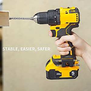 Bit Holder for Dewalt 20V Drill Bit Organizer for DeWalt Drills Carry Up to 4 Driver Bits on The Side of Your Power Tool or Driver (2 Pack)
