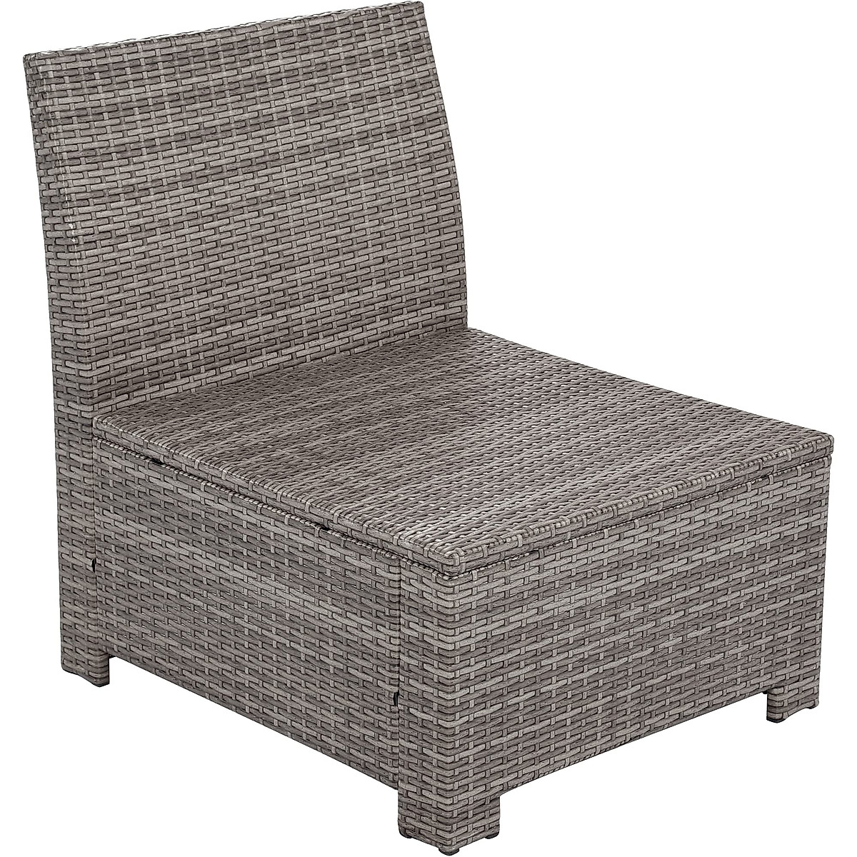 SZUBEE Patio Furnitre 5-Piece All-Weather Brown PE Rattan Wicker Sofa Set-Perfect for Outdoor Sectional Furniture Setups, Beige