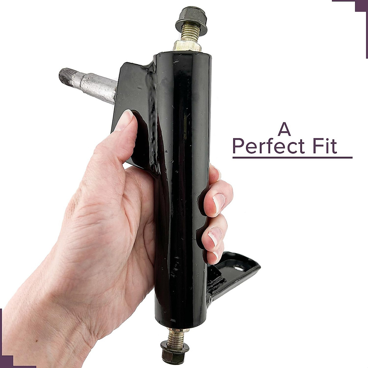 AlveyTech Left Spindle Steering Knuckle for the Coleman KT196 Go-Karts - Replacement Durable Off-Road 4-Wheeler Quad Parts, 196cc 6.5 Hp Gas Powered Go-Kart Vehicle Suspension Accessories, DIY Install