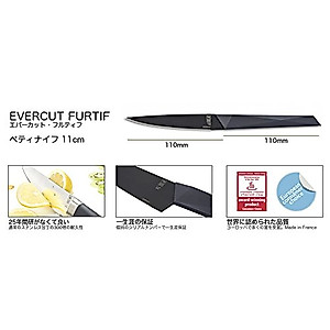 TB Groupe - Furtif Evercut Utility Knife - Up to 25 Years Without Requiring Sharpening - Stainless Steel Knife - Made in France - 4.5”
