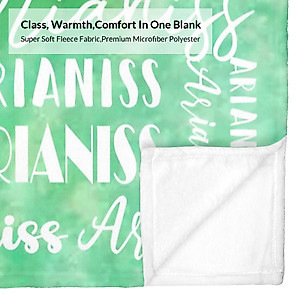 Customization of lover Custom Name Blankets Personalized Blanket and Throw Customized Flannel Blankets for Kids Adult(50''x60'')