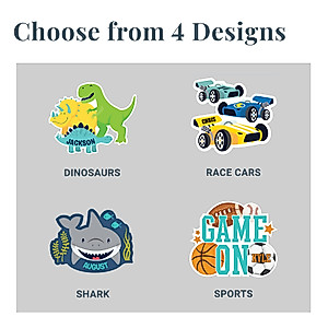 Let's Make Memories Navy Graphic Backpack - Personalized Back to School - Shark