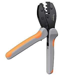 Anbte Solar Crimping Tool, Solar Crimper Wire PV Crimping Tool for 14-10AWG 2.5-6mm² Solar Panel Cables, 6 Pair Male Female Connectors 1 Pair Wrench, for Solar Photovoltaic System PV system