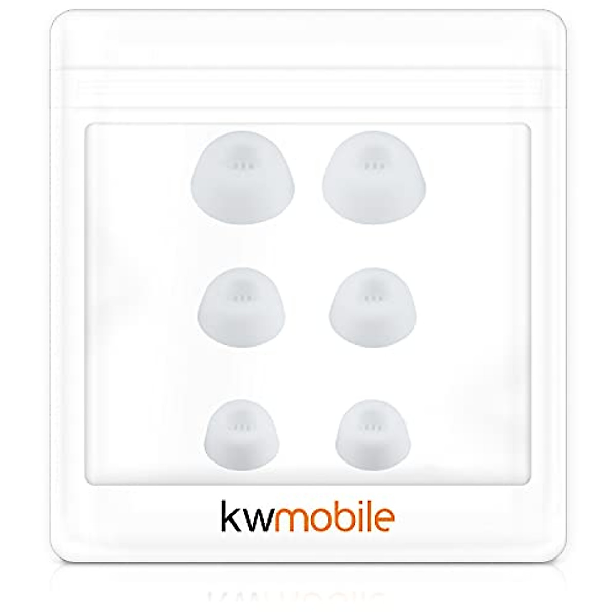 kwmobile 6X Replacement Ear Tips Compatible with Huawei FreeBuds Pro - Silicone Tips for Earphones - White