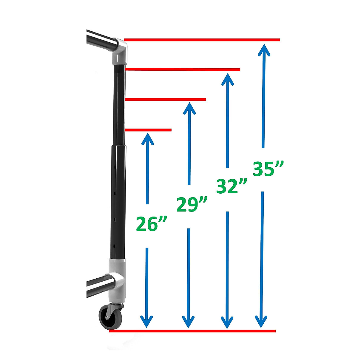 SkateRanger Legend Adjustable Height SkaterAid, Roller Skate Trainer for Children, Skating Aid Walker with Wheels, Pink