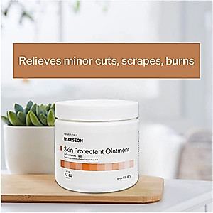 McKesson Skin Protectant Ointment with Vitamin A and D, White Petrolatum, Unscented, 13 oz, 1 Count